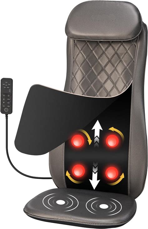 Costway Back Massager With Heat And Vibration Rolling Shiatsu Massage