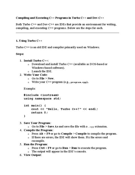 Compiling And Executing C Below Are The Steps For Each 1 Using