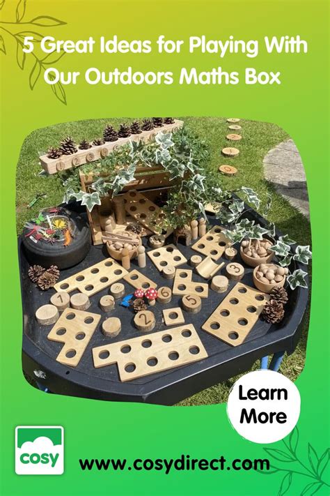 Maths Outdoors With Cosy Maths Box Outdoor Box Math Play Math