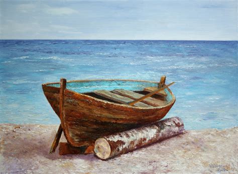 Картина Старая лодка. Размеры: 61x46, Год: 2019, Цена: 100000 рублей ...