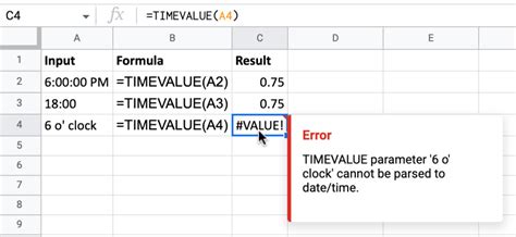 Timevalue Function Google Sheets Sheets Help