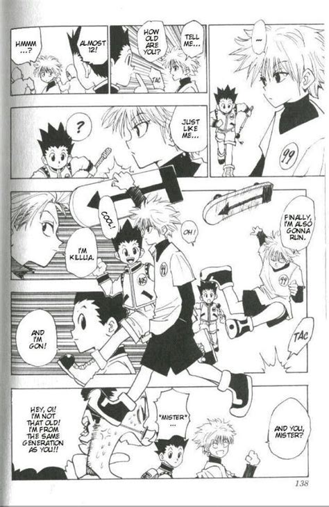 Gon And Killua Meet Manga 漫画イラスト マンガアート 漫画描画