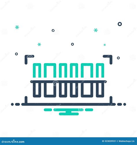 Mix Icon For Code Barcode And Scanner Stock Vector Illustration Of Code Scanner 323839931