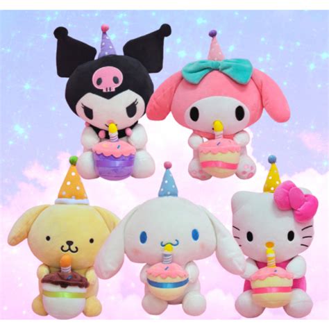 三麗鷗韓國正品 28 厘米可愛生日蛋糕 Hello Kitty Pompompurin Cinnamoroll Kuro 蝦皮購物