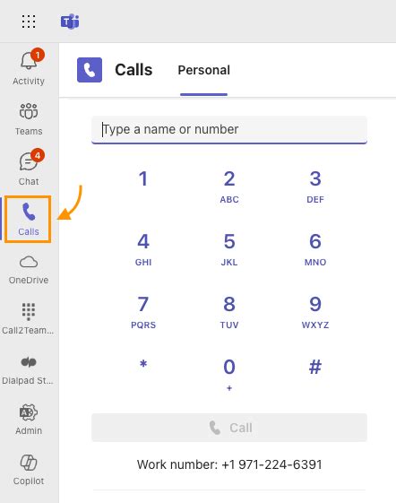 Skype Dial Pad