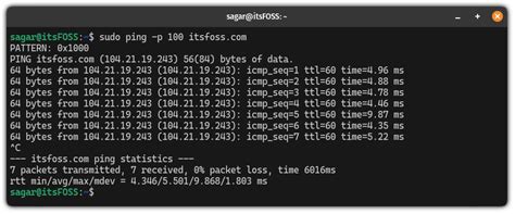 ping command examples in linux