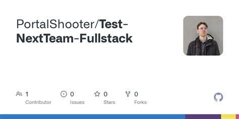 GitHub PortalShooter Test NextTeam Fullstack