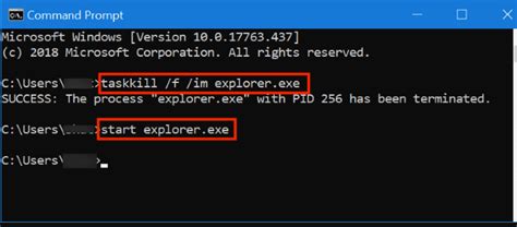 Restart Explorer Exe Process In Windows