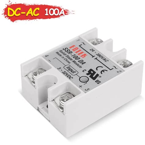 SSR 100DA Sinotimer Brand Industrial Solid State Relay SSR 100DA 4 32V 12V DC Input And 220V 24