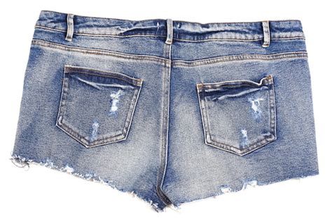 Premium Photo Women Jeans Shorts Isolated On White