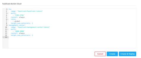 creating hazelcast cluster in docker cloud hazelcast