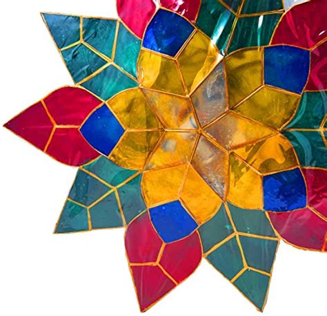 T Ko Sampaguita 18 Inch Multi Colored Capiz Parol Handmade Christmas