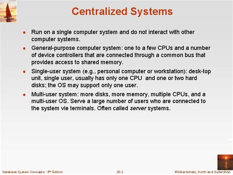 Database System Architectures Centralized And Clientserver Systems Server