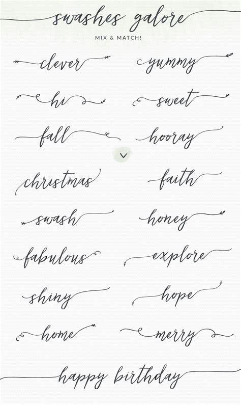 lovefern font swashes a script font by angie makes tattoo fonts