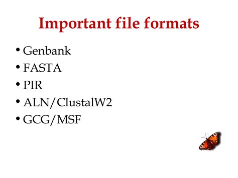 Sequence File Formats Ppt