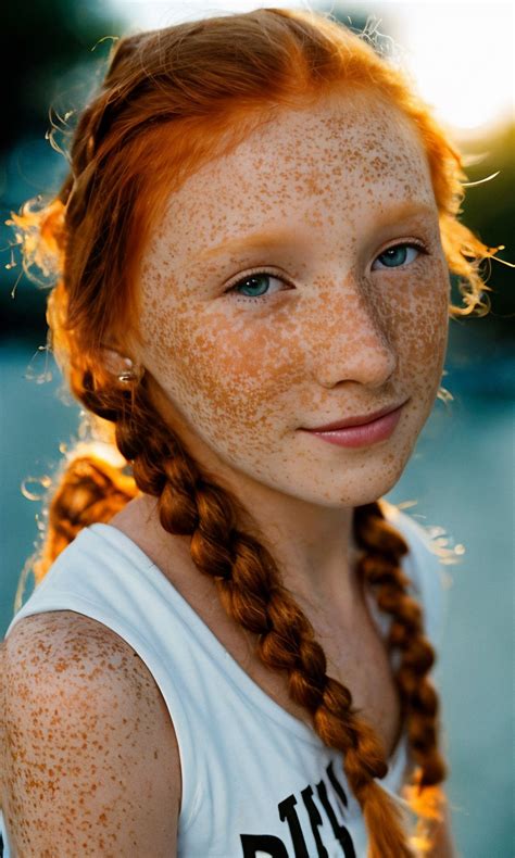 Stable Diffusion Ai Beautiful Freckles Beautiful Red Hair Moushumi