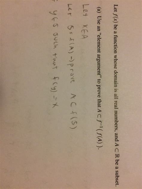 Solved Let Fx Be A Function Whose Domain Is All Real