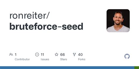 Bruteforce Seed Gitignore At Main Ronreiter Bruteforce Seed Github