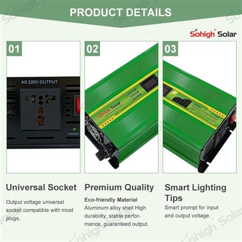 Solar High Frequency Inverters 3000w Sohigh Solar