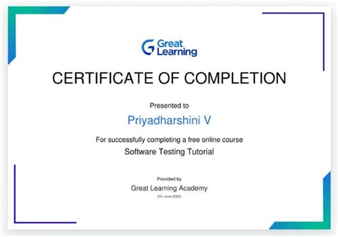 Priyadharshini V On Linkedin Completed Online Course On Software Testing