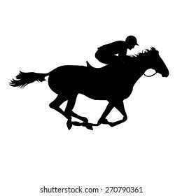 Race Horse Clip Art Black And White
