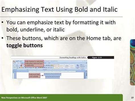 Ppt Word Tutorial 2 Editing And Formatting A Document Powerpoint