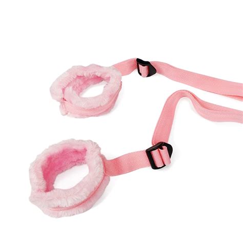 Sex Restraint Bondage Gear Harness Plush Wrist Cuffs Position Master Sex Sling For Position
