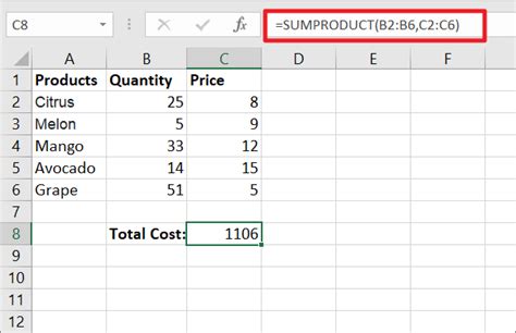 How To Use Excel Sumproduct Function All Things How