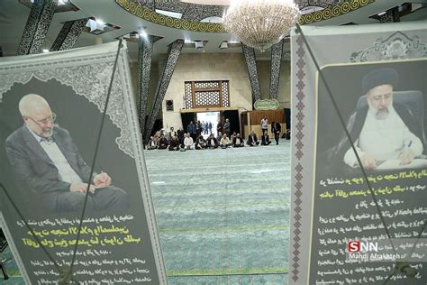 همشهری آنلاین تصاویر حضور سید مجتبی خامنه‌ای در یک مراسم ختم در دانشگاه تهران