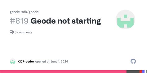 Geode Not Starting Issue 819 Geode Sdk Geode GitHub