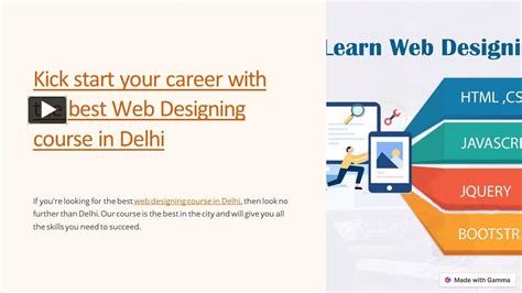 Ppt Start Your Journey With The Best Web Design Course In Delhi