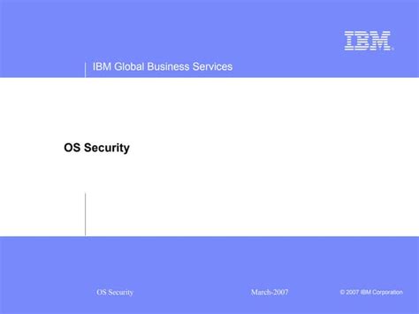 Operating System Security A Brief Ppt