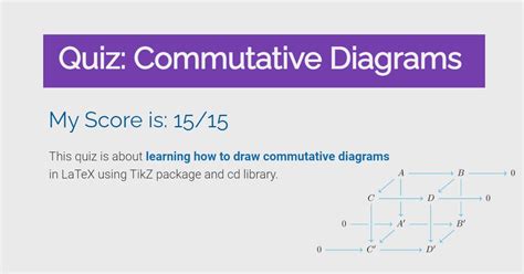 How To Draw Commutative Diagrams In Latex