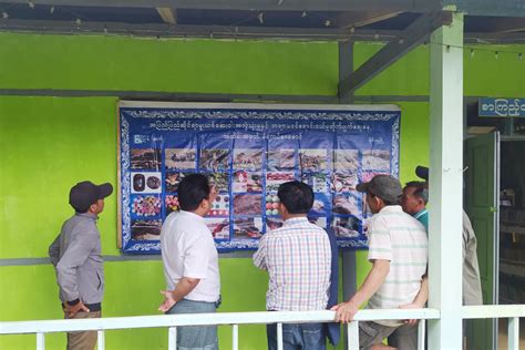 မိုင်းယုမြို့၌ မူးယစ်ဆေးဝါးနှင့် လူကုန်ကူးမှုအန္တရာယ်အသိပညာပေး နံရံကပ်စာစောင်ပြသ Information