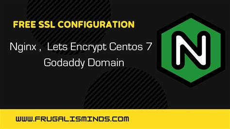 configure free ssl nginx let s encrypt centos 7 go daddy custom domain on vps static ip