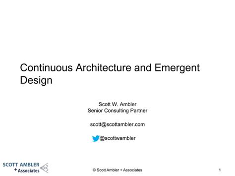 Continuous Architecture And Emergent Design Disciplined Agile
