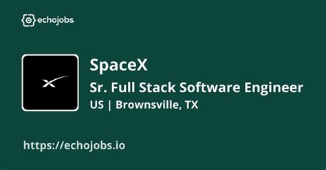 Spacex Is Hiring Sr Full Stack Software Engineer Starship Usd 160k