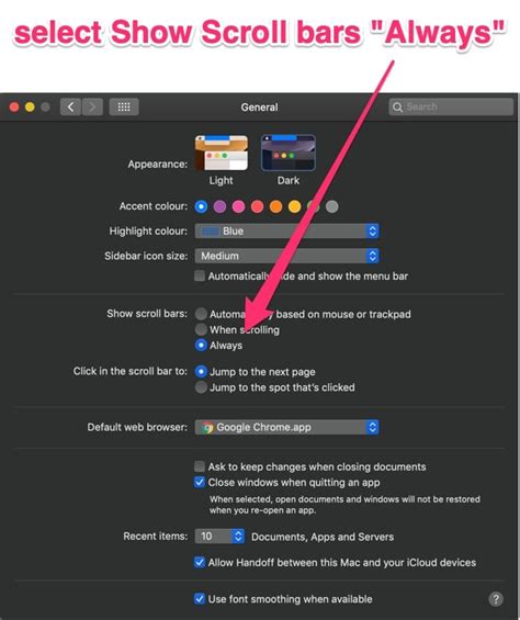 See Your Scroll Bars How To