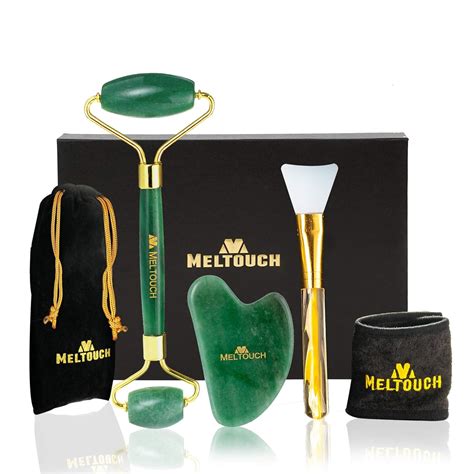 Meltouch 2 In 1 Jade Facial Roller And Gua Sha Skin Massager India Ubuy