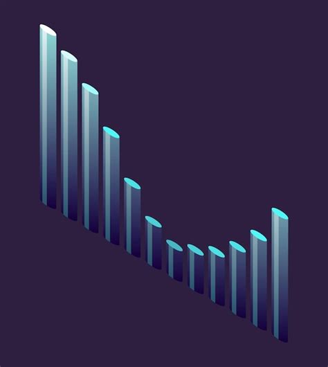 Premium Vector Isometric Wave Chart Colorful Infographic Design Design Element For Business