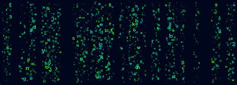 Green Abstract Complicated Crypto Symbols On Black