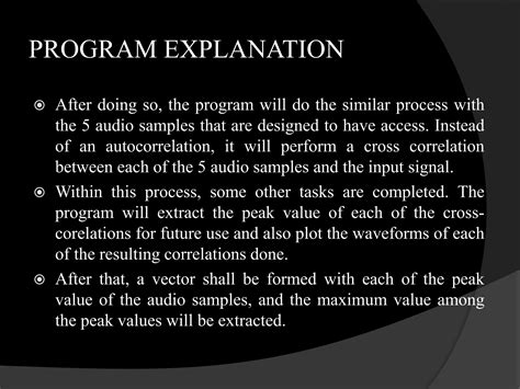 Simulation Of Speech Recognition Using Correlation Method On Matlab Software Ppt
