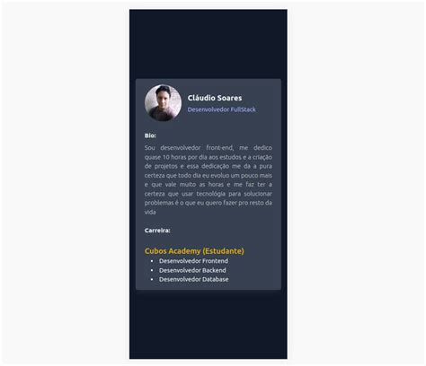Github Claudioarescardtailwindcss Card De Experiência De Usuário
