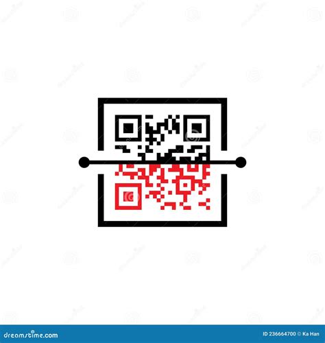 Scan QR Code Icon Vector Isolated On White Background Stock Vector Illustration Of