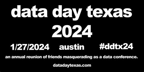 Data Day Texas 2024 Atandt Executive Education And Conference Center