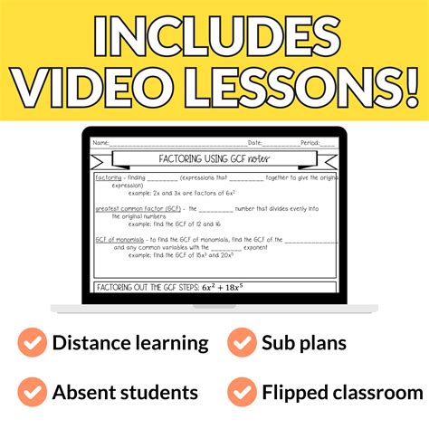 Factoring Polynomials Using Multiple Methods Notes And Worksheets For