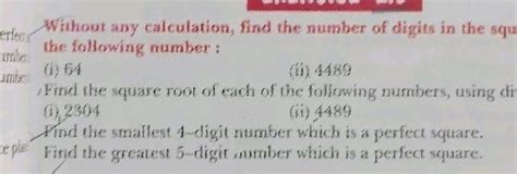 Without Any Calculation Find The Number Of Digits In The Square Root Of