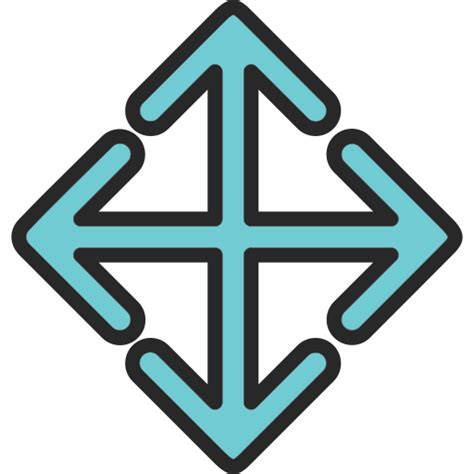 Move Selector Generic Outline Color Icon