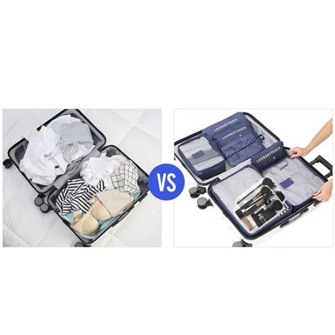 Комплект от 8 калъфа за организация на багаж Quasar And Co органайзери за куфари Тъмно син