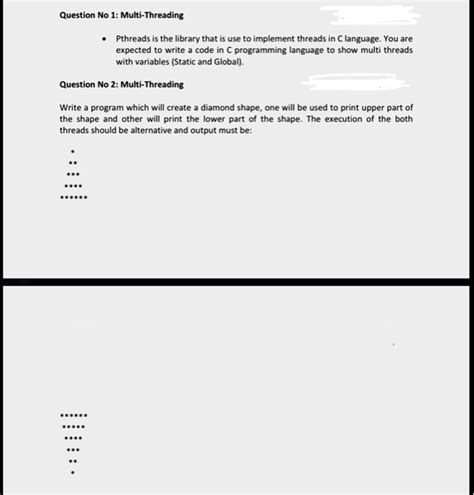 solved question no 1 multi threading pthreads is the